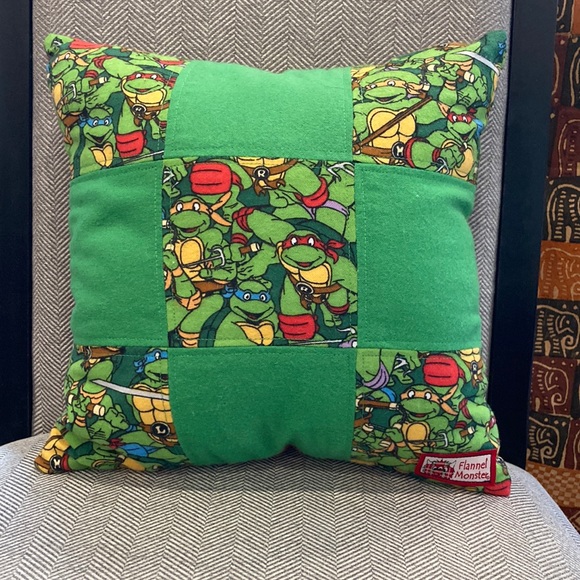 Flannel Monster | Accents | New Teenage Mutant Ninja Turtles Patchwork ...